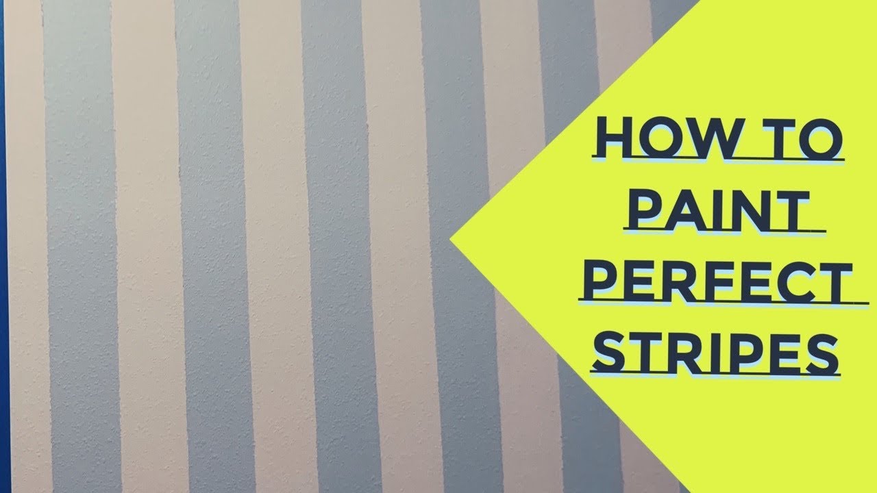 How to Paint Perfect Stripes - YouTube