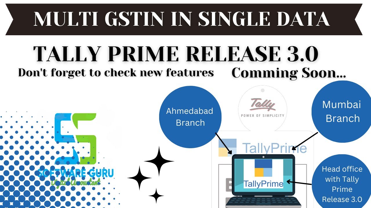 Multi GSTIN For Single Data In Tally Prime Release 3.0 | Multi Branch ...