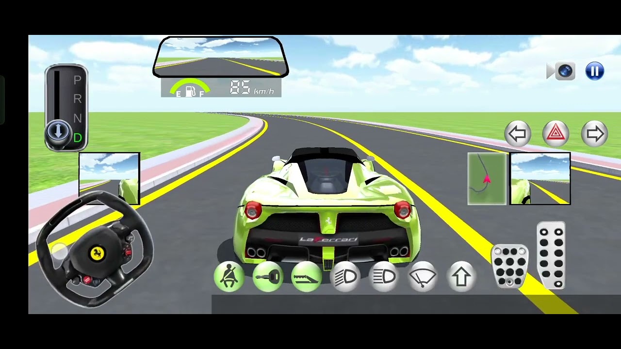 Car Driving City To playground view - YouTube