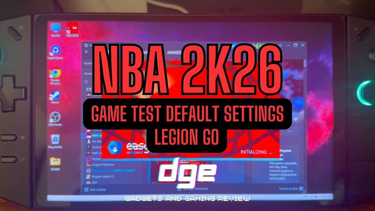 NBA 2K26 Lenovo Legion GO Quick Gaming Test Default Settings #youtube # ...