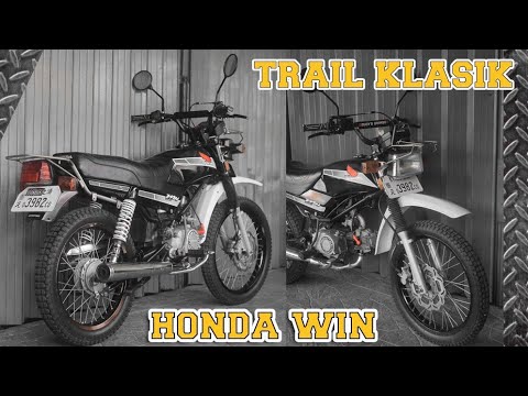 HONDA WIN SEMI TRAIL SIMPLE ELEGANT - YouTube