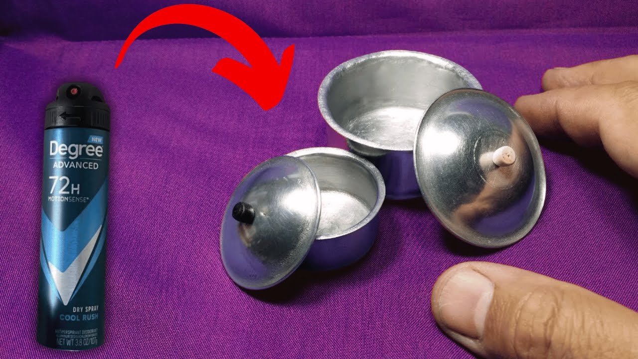 Making diy miniature pot using recycled Body Spray can - DIY Miniature ...