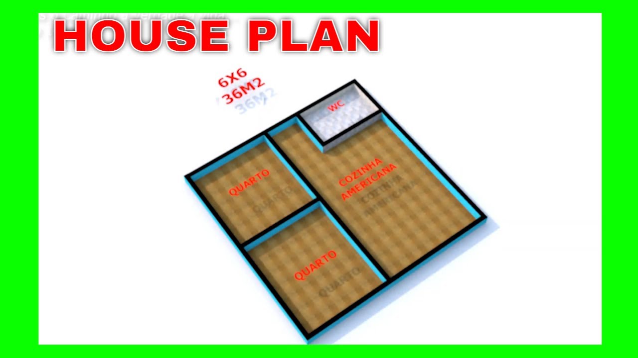 6X6 HOUSE PLAN - YouTube