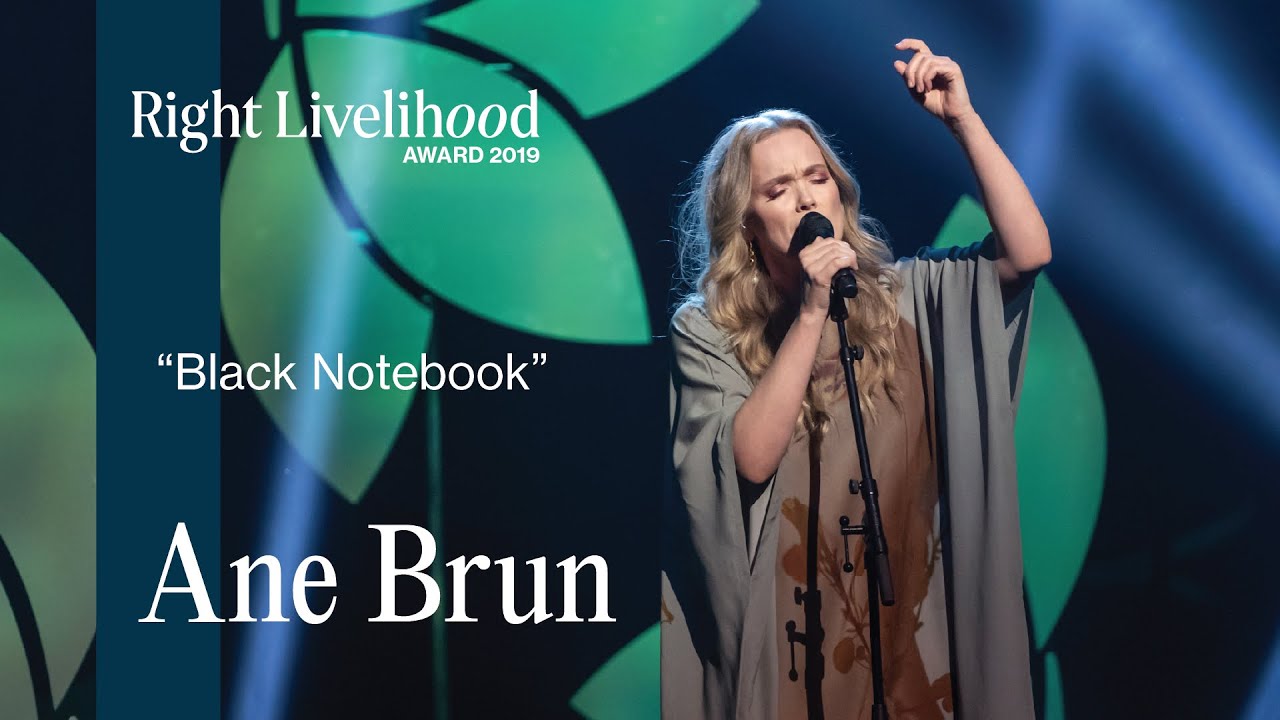 Ane Brun performing "Black Notebook" | 2019 Right Livelihood Award ...
