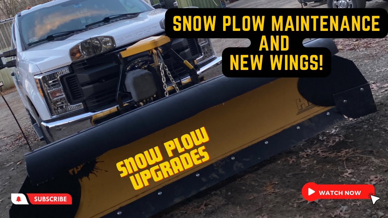 Snow Plow Maintenance and Upgrades...Snow Season Prep Continues - YouTube