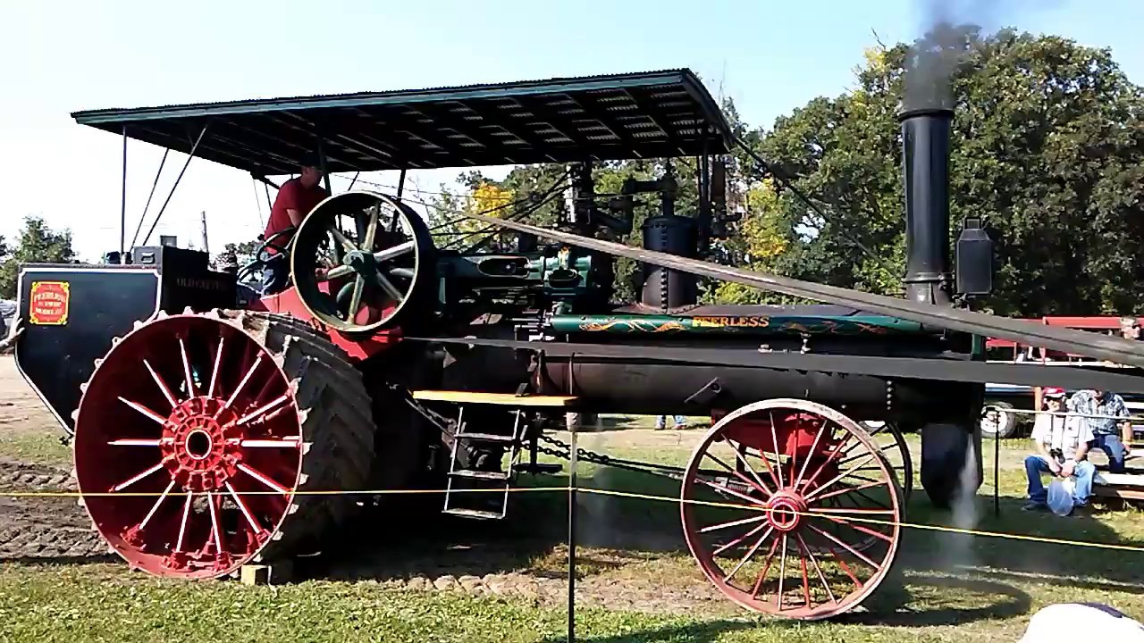 Peerless steam tractor at wmstr on dyno - YouTube