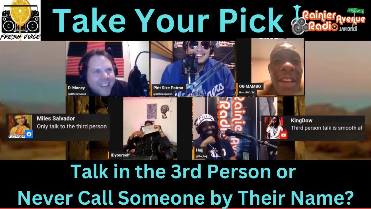 Take Your Pick: Talk in 3rd Person or Never Call Someone By Their Name ...