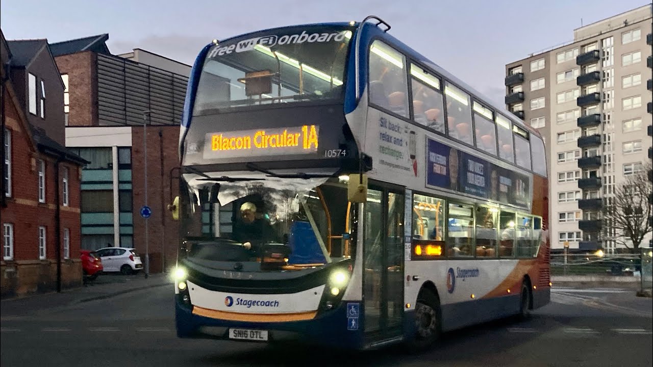 Stagecoach MCSL (Chester) - 10574 SN16 OTL - Route 1 - YouTube