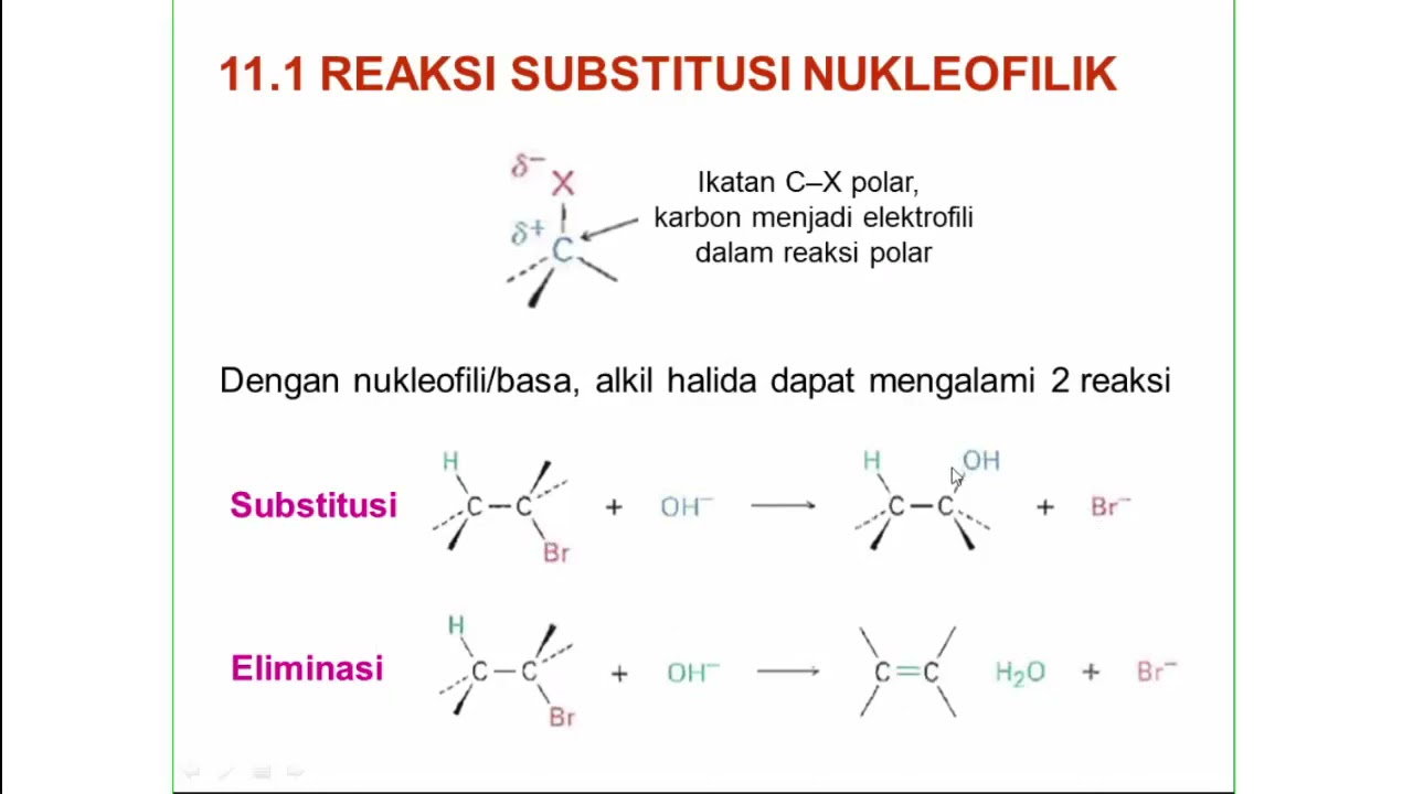 KO2 BAB 11 REAKSI SUBSTITUSI NUKLEOFILIK - YouTube