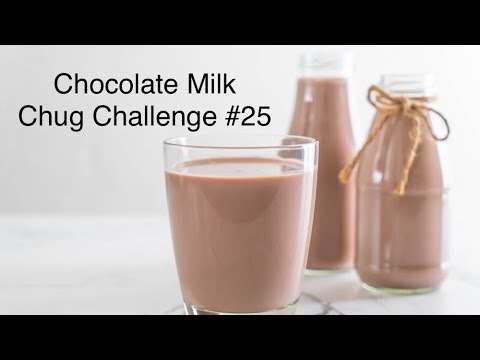 Chocolate milk chug #25 - YouTube
