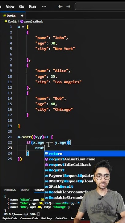 Day 6️⃣ Of 💯 Days Of 💯 Content How To Sort Array Of Objectcoding Javascript Brightcoder