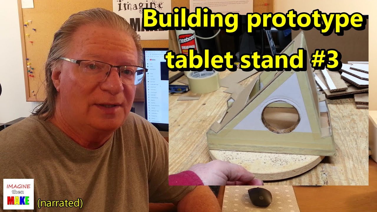 130. Simple DIY - building a prototype tablet stand - version #3 - YouTube
