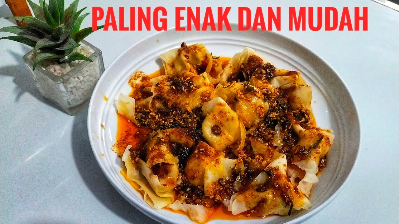 RESEP PANGSIT CHILI OIL SUPER ENAK DAN MUDAH - YouTube