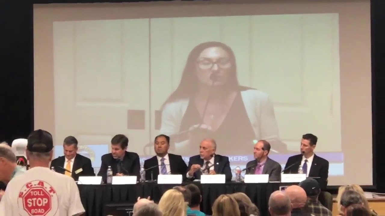 Tiffany Joy Robson Leet speaking at San Clemente Toll Road Forum - YouTube