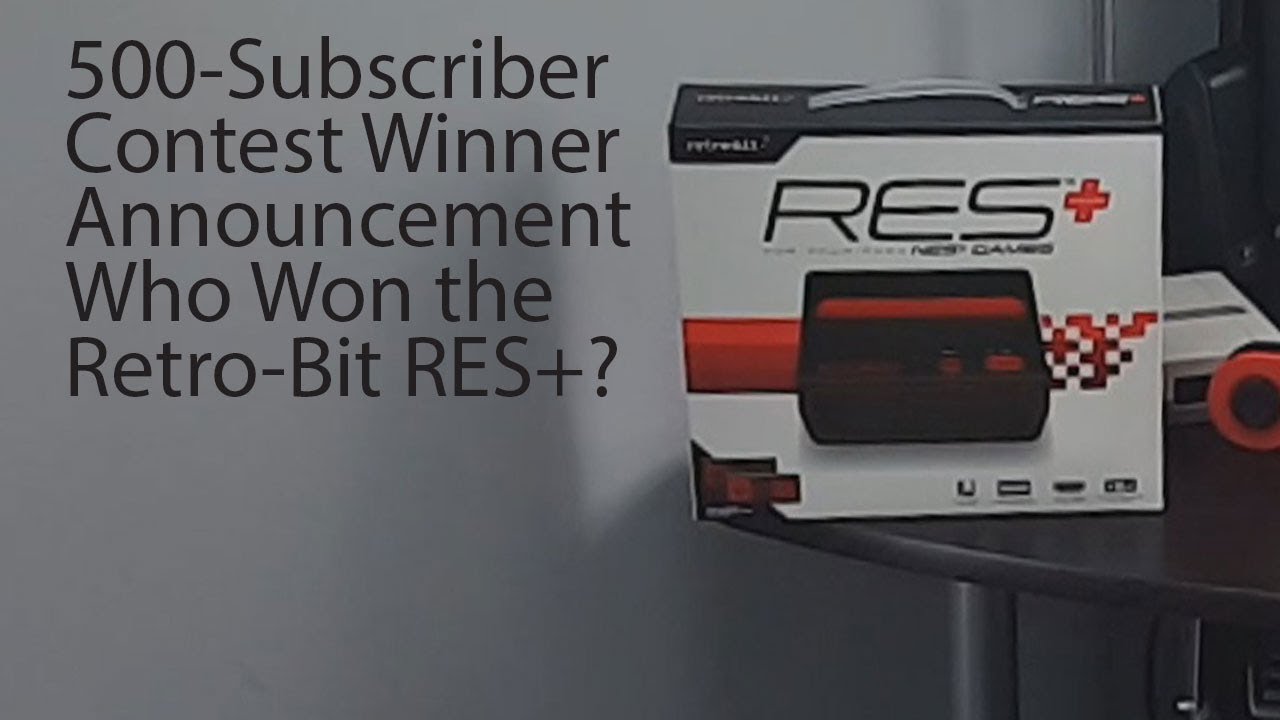 Who Won The Retro Bit RES+ 8 Bit Clone System - 500 Subscriber ...