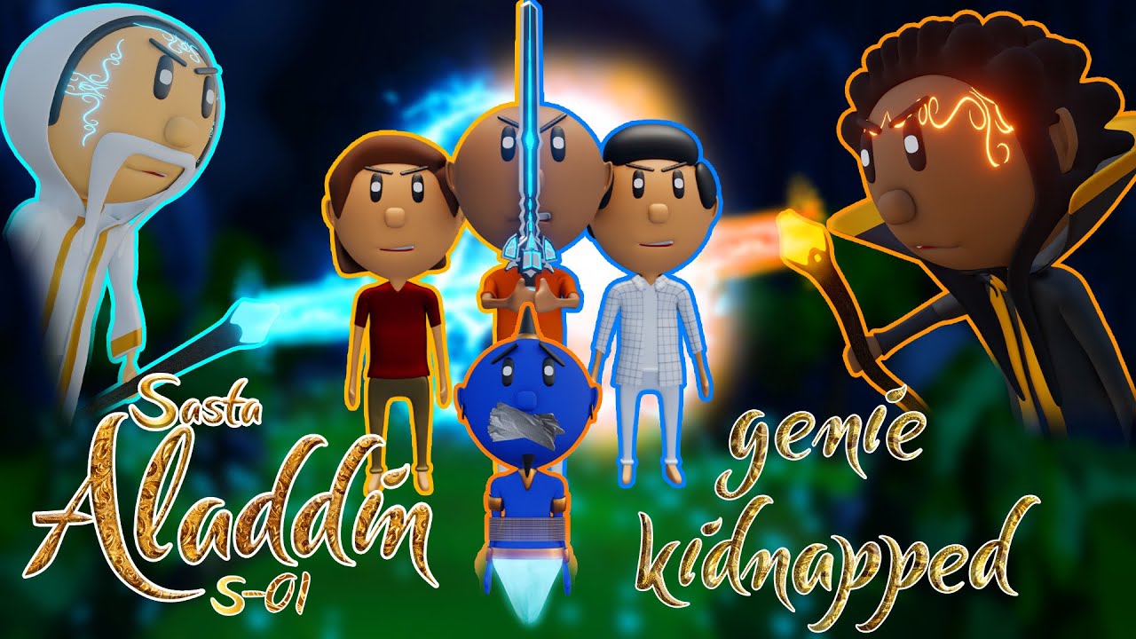 GENIE KIDNAPPED | SASTA ALADDIN | S1E02 | ANIMATED COMEDY BY CG SMILE ...