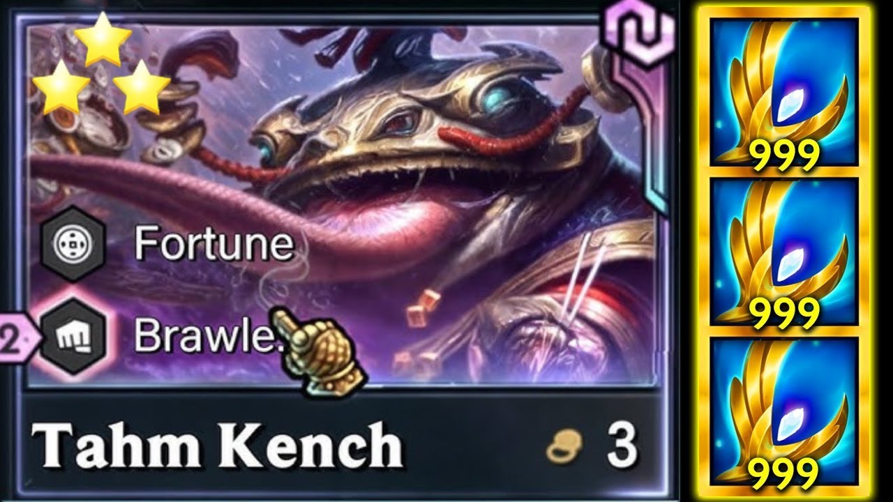 Toxic Broken Build Tahm Kench 3 Star immortal x3 Archangel's Staff ⭐⭐⭐ ...