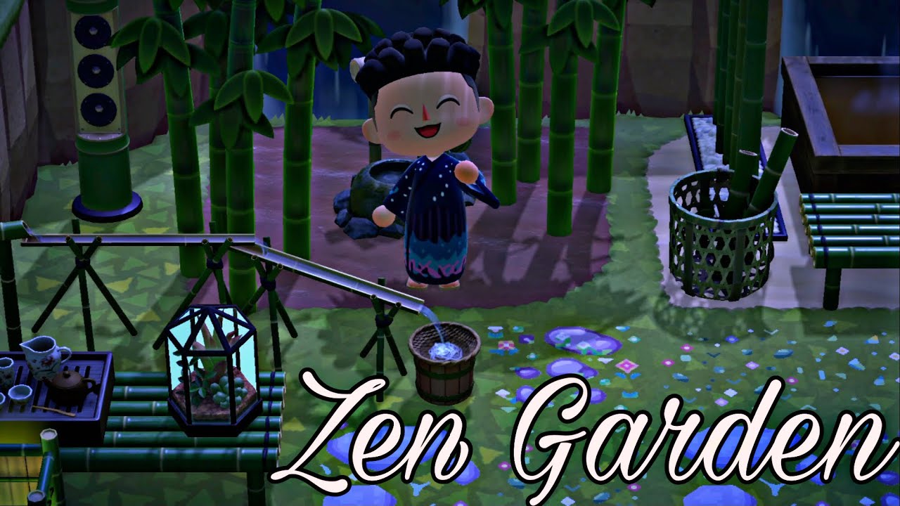 Jardín Zen Oculto | Animal Crossing: New Horizons Speed Build - YouTube