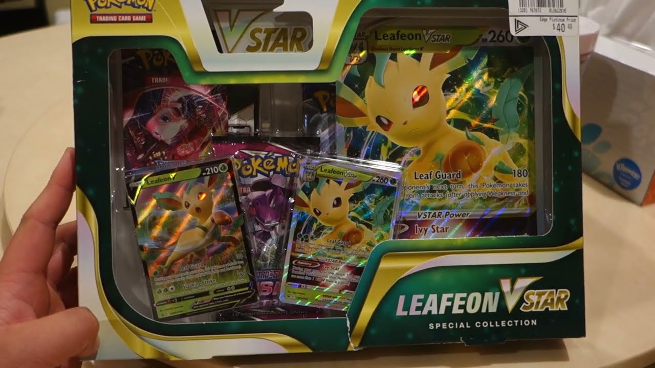 WATCH US OPEN POKEMON LEAFEON V STAR BOX - YouTube