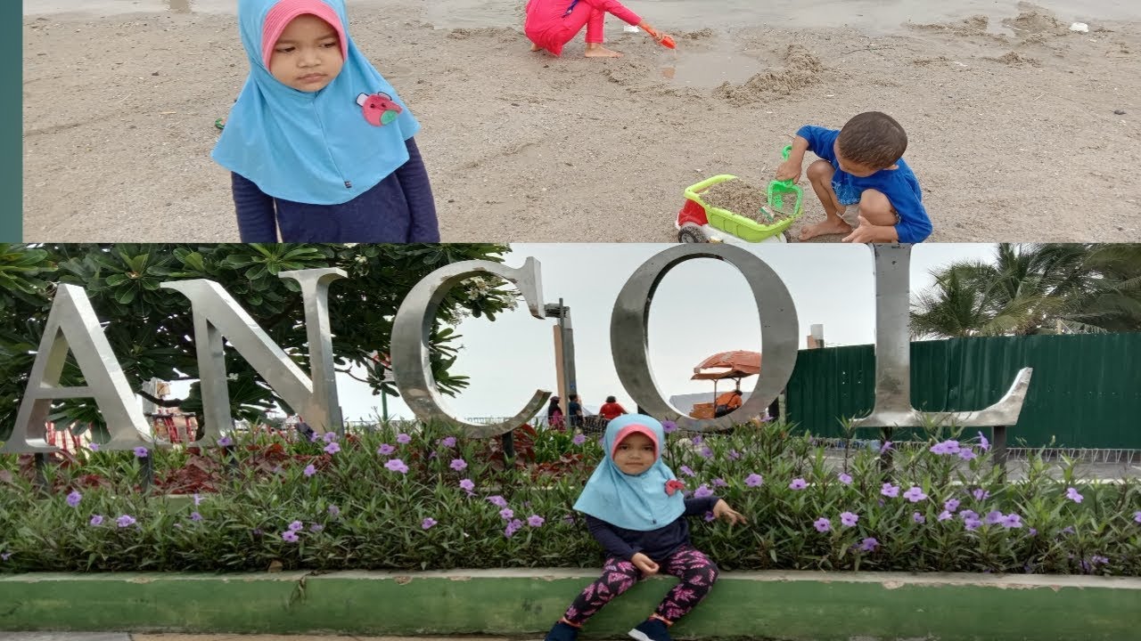 Bermain Pasir Seru banget | Menikmati Indahnya Pantai Ancol | Pasir ...
