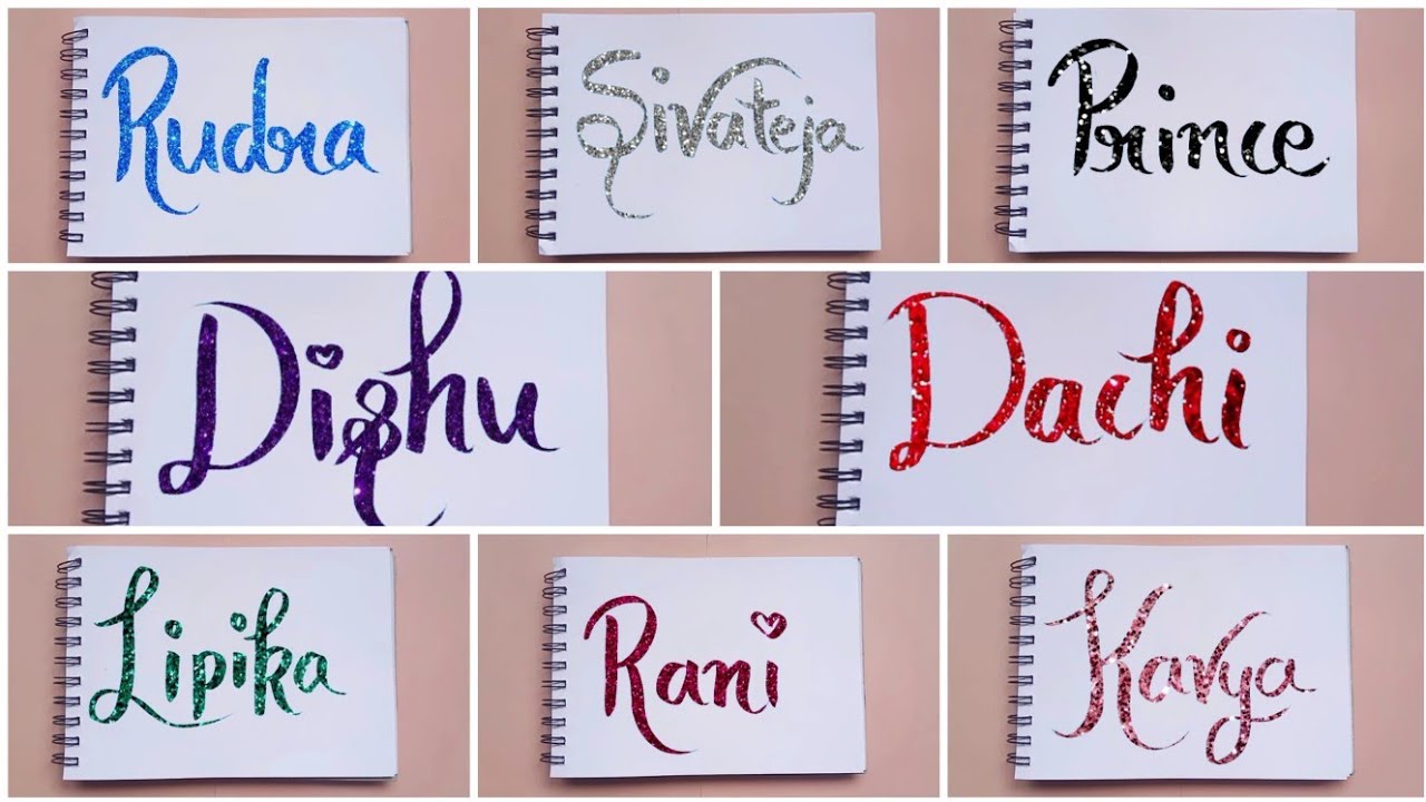 calligraphy of names - YouTube