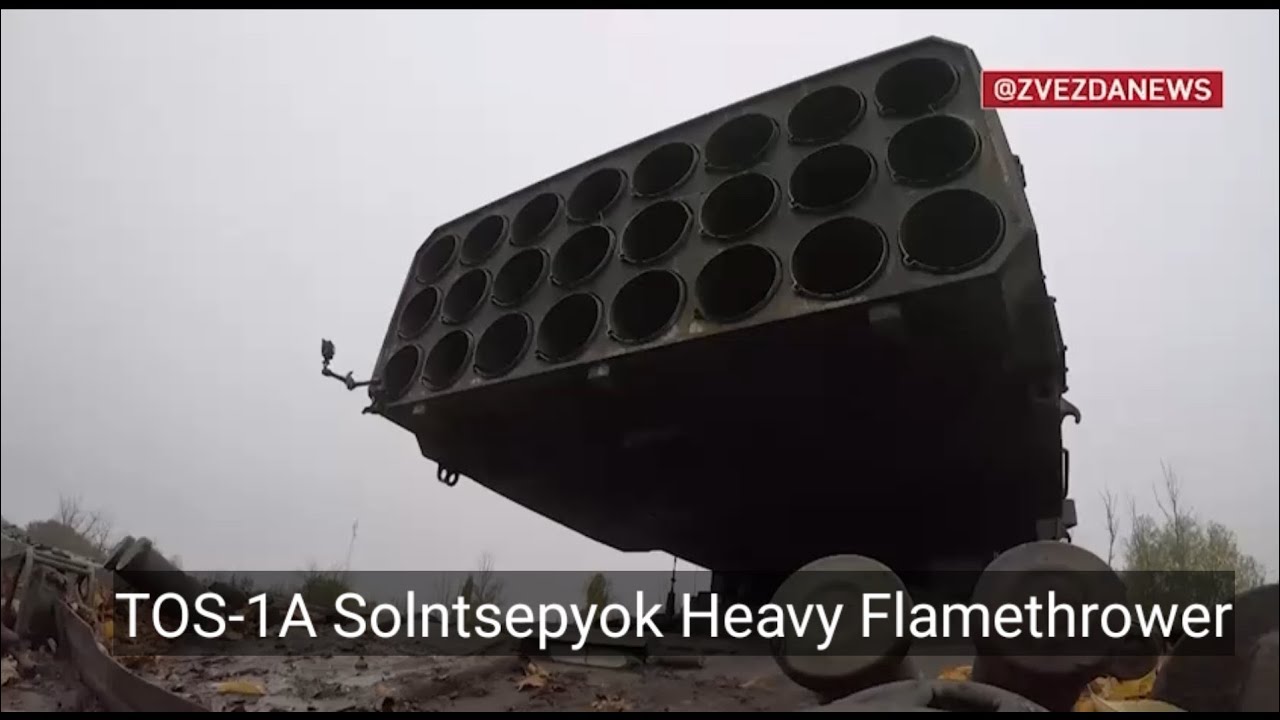 TOS-1A Solntsepyok Heavy Flamethrower - YouTube