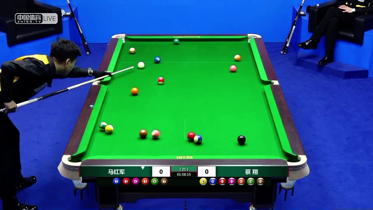 Ma Hongjun VS Cai Xiang - Stage 2 - Joy Cup 2020 Chinese Pool Masters ...