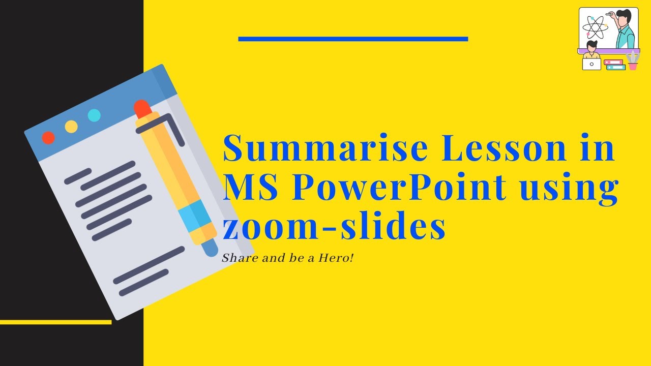 Summarise Lesson In MS PowerPoint Using ZOOM SLIDES YouTube Summarise Lesson In MS PowerPoint Using ZOOM SLIDES YouTube