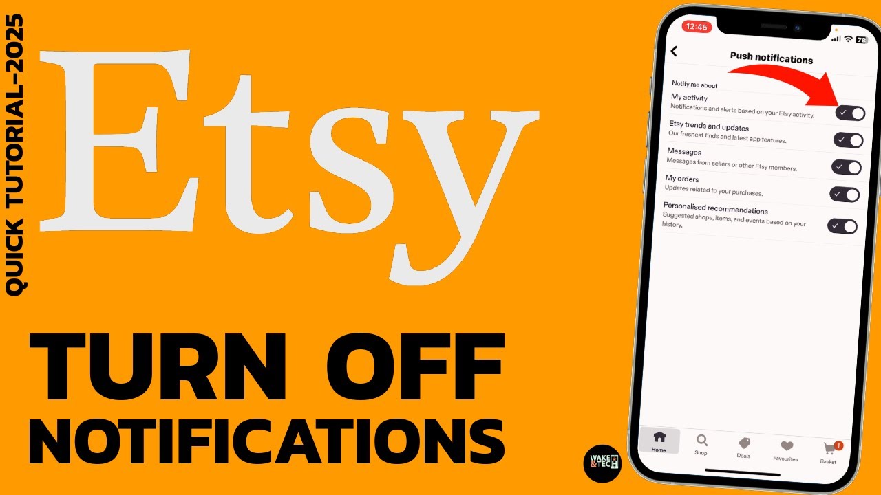 How to Disable Etsy Notifications (Android & iOS)? - YouTube
