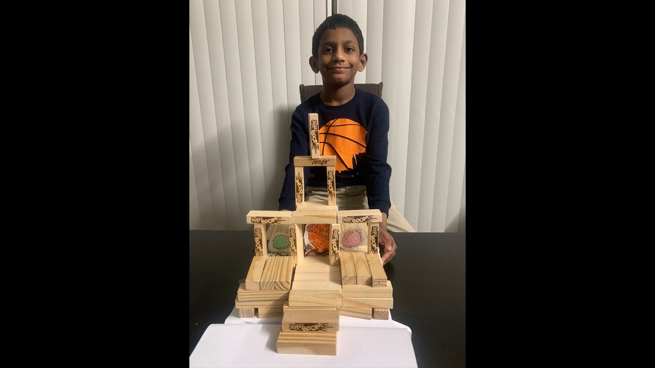 How to #build a #temple using #Jenga Blocks. - YouTube