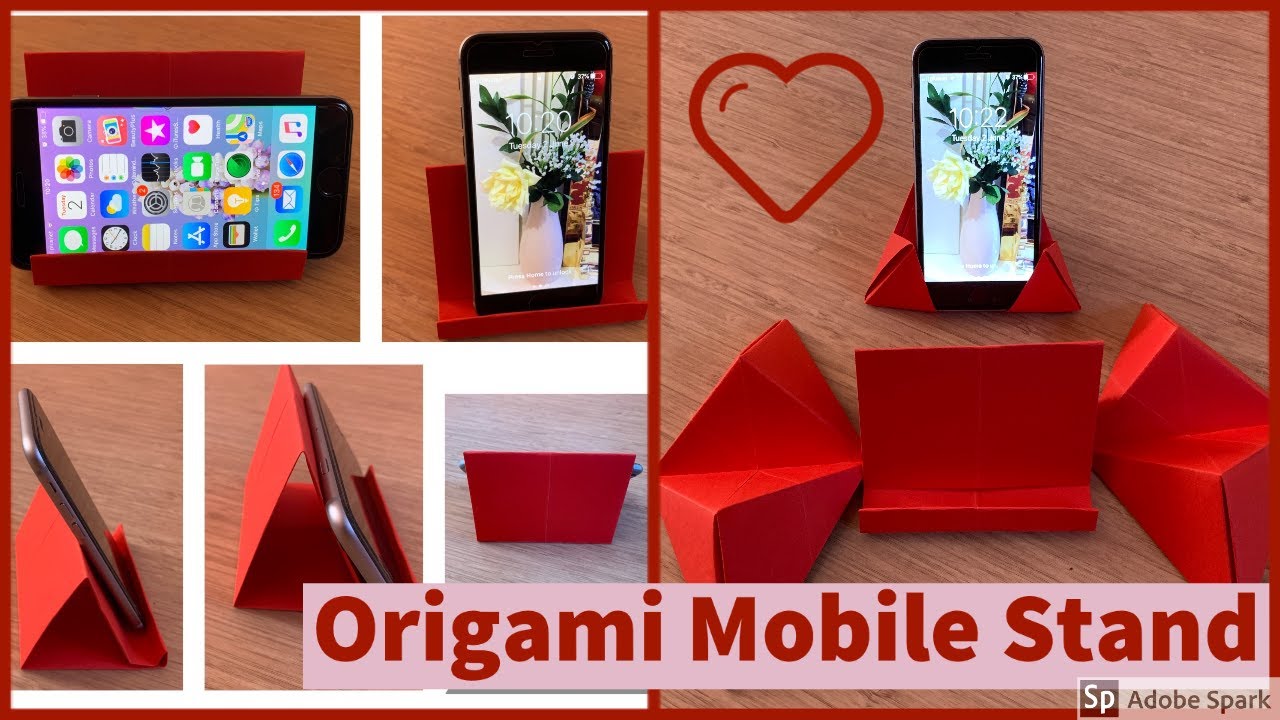 How To Make Origami Mobile Stand / 3 Types Of Mobile Holder ...