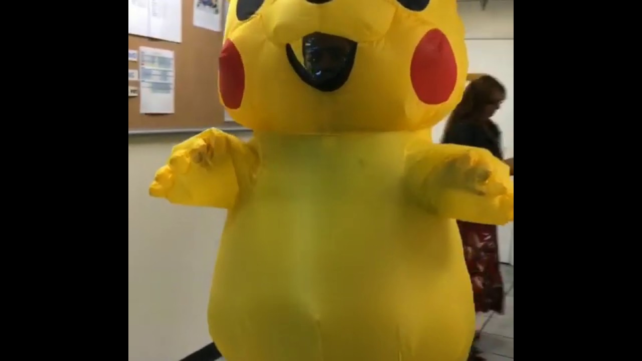 Teacher Danny is Pikachu at Uceda School on South Semoran Blvd - YouTube