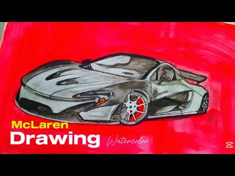 Drawing Mclaren Sports Car | Time-Lapse Art | Supercar Illustration ...