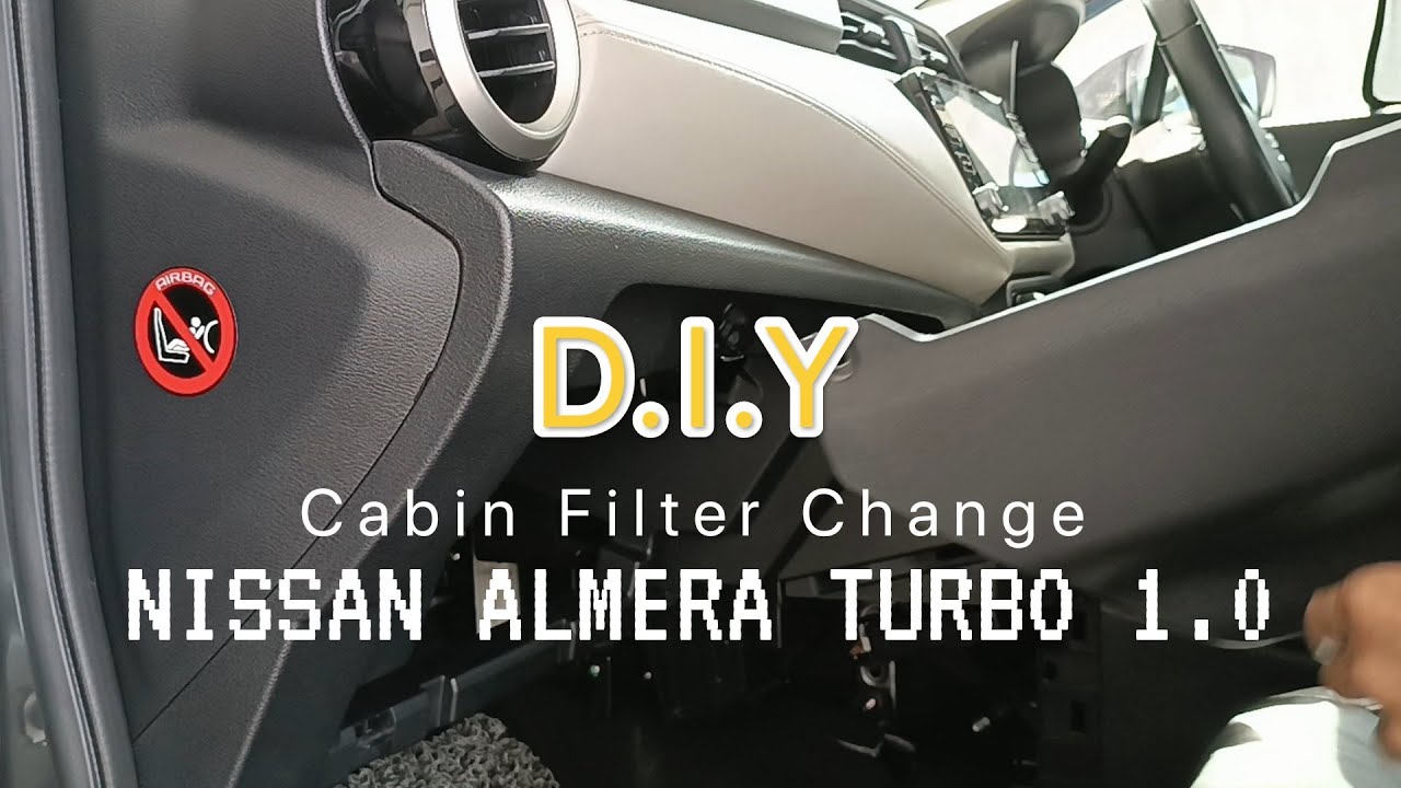 Tukar cabin filter / aircond filter Nissan Almera Turbo N18 D.I.Y - YouTube