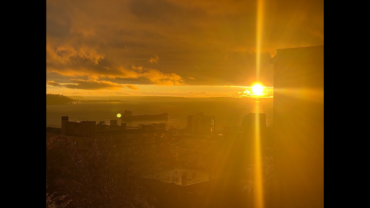 Seattle Golden Hour Sunset HD 1080p - YouTube