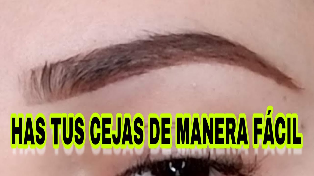 COMO HACER LAS CEJAS/TUTORIAL PARA PRINCIPIANTES/ Rosa M12 - YouTube