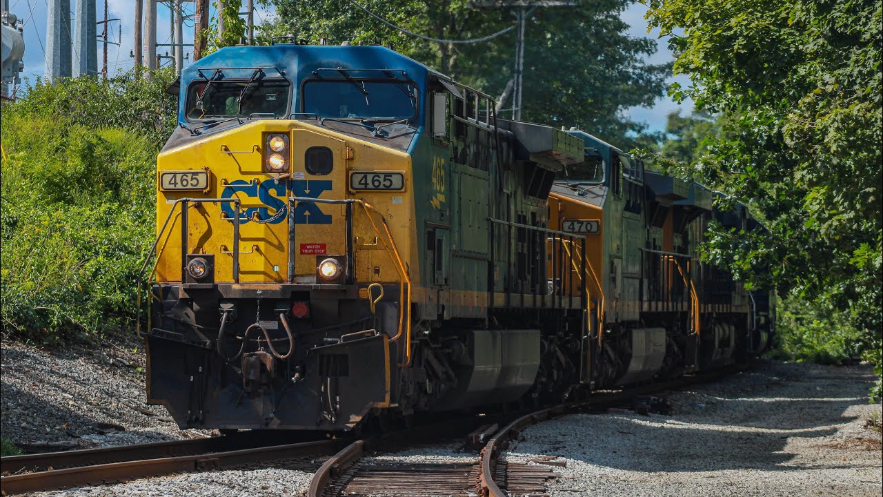 Railfanning at the former CPF-303 including CSX 5461 and MEC 350 [8-22 ...