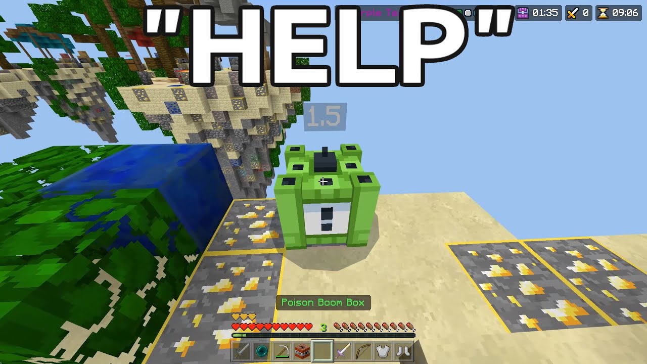 POV: u used the wrong BOOMBOX in Hive Skywars (Minecraft bedrock) - YouTube