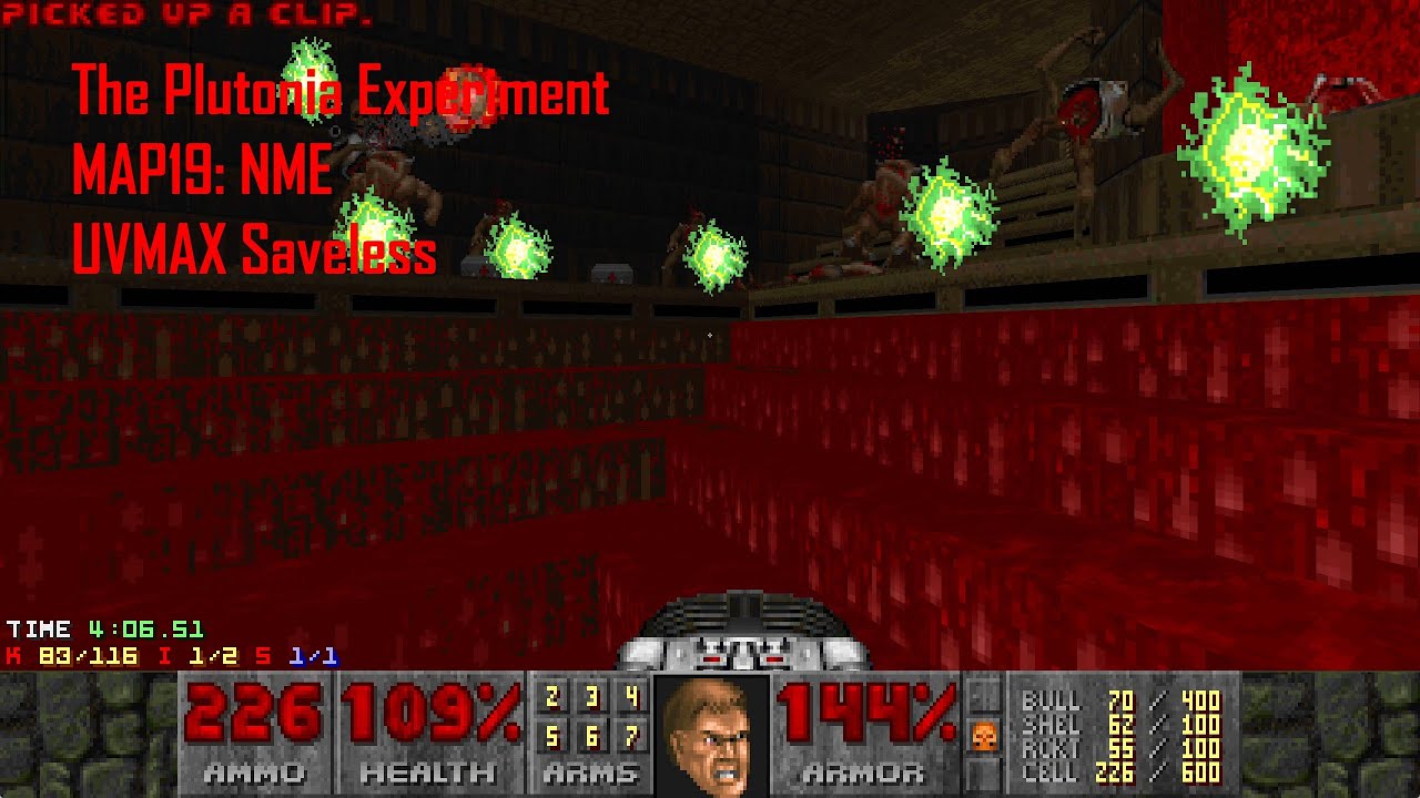 Plutonia MAP19: NME UV-Max with live commentary - YouTube