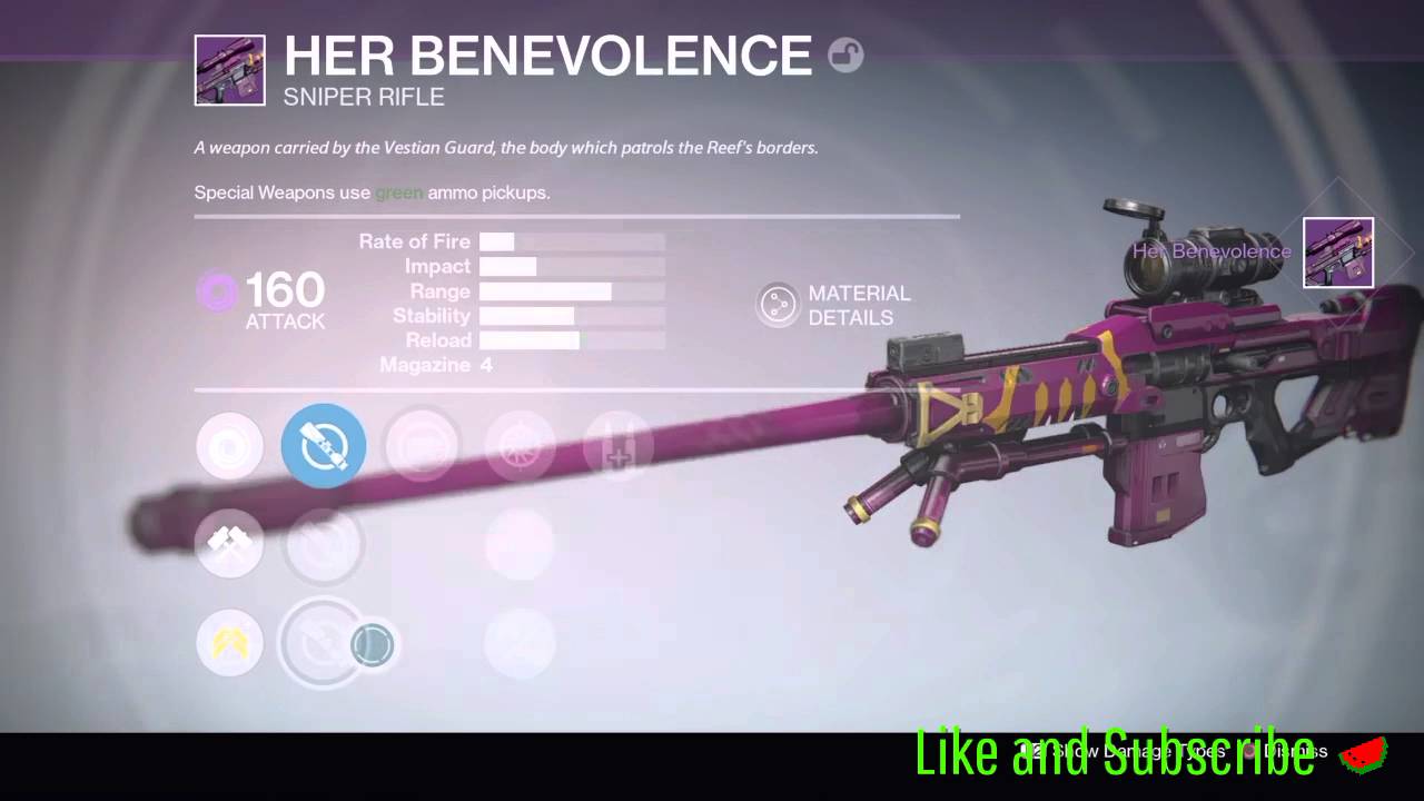 PERFECT SNIPER ROLL! Her benevolence god roll - New sweat & tournament ...