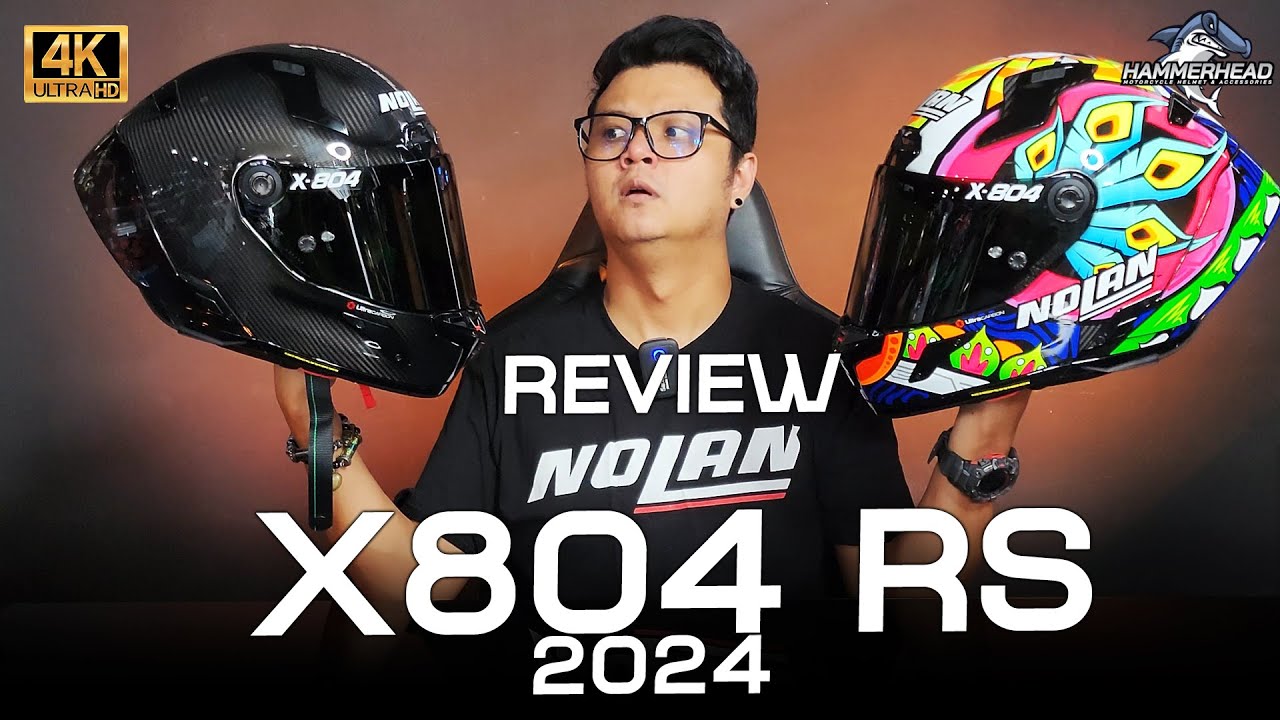 รีหวิว All New Nolan X804 RS หมวกเรือธงรุ่นท้อปตัวใหม่ จาก italy - YouTube