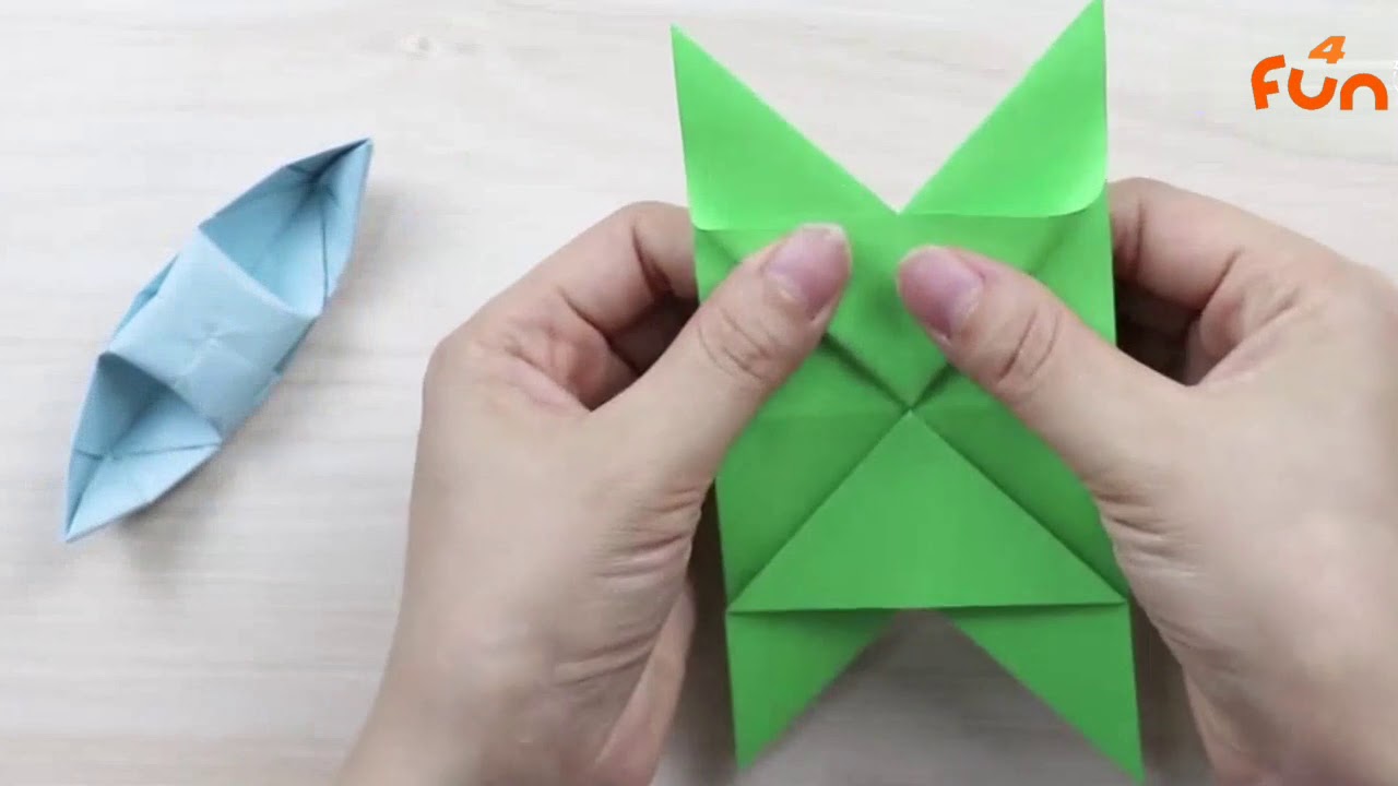 How to fold(make) a paper Wallnut shell(Small Boat) - YouTube