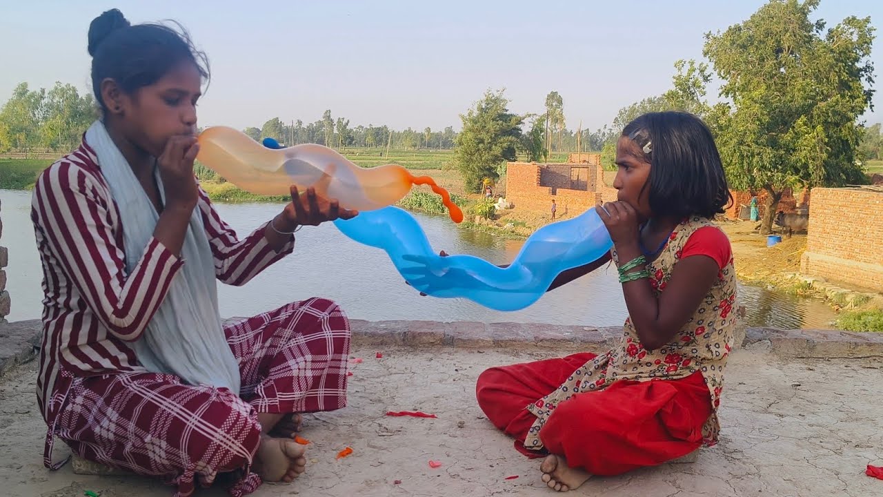 children's Outdoor Fun with Rocket Balloon and learn Colors for kids by ...