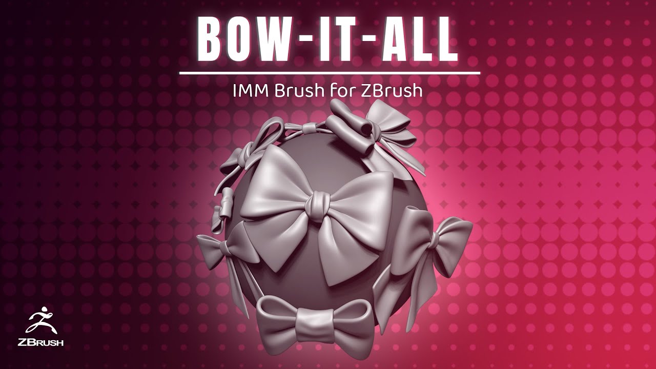 Bow it All - Loop Bows IMM Brush for ZBrush 2022 - YouTube