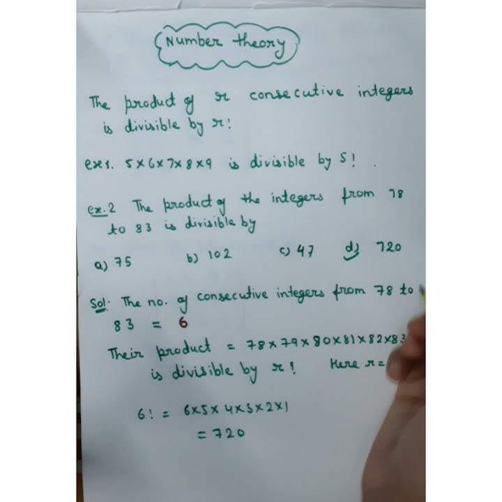 The product of r consecutive integers is divisible by r! |divisibilty trick #shorts - YouTube