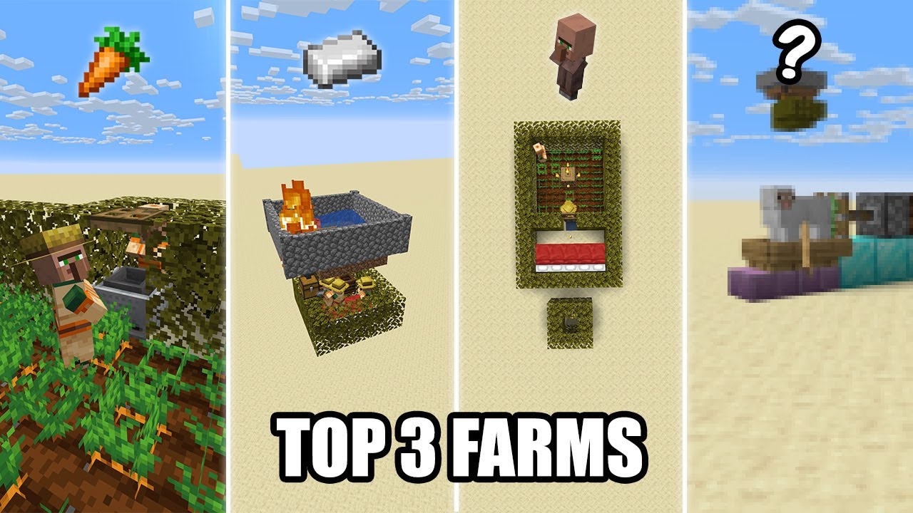 3 Best Starter Farms For Minecraft Forever World - YouTube