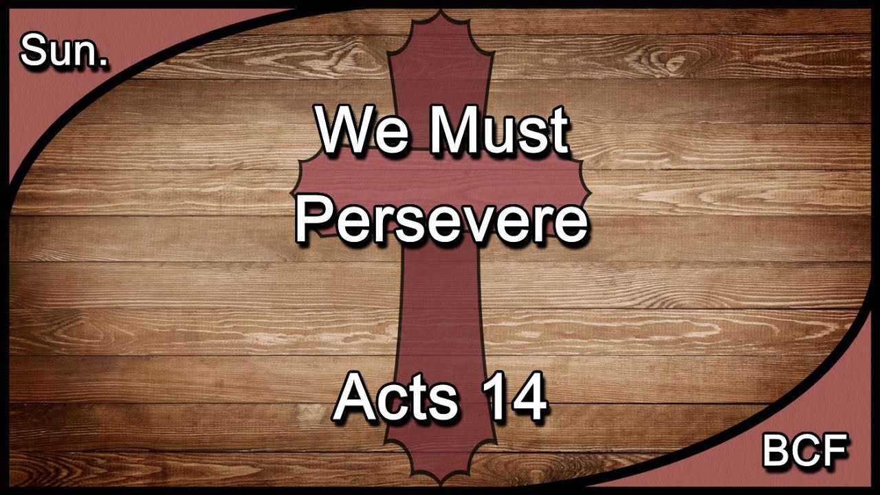 Sunday 01/21/24 We Must Persevere - YouTube