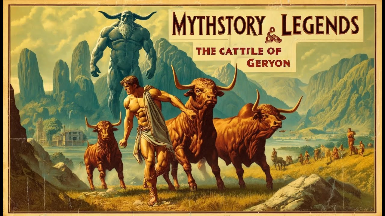 Heracles labour Ten - The Cattle of Geryon - Mythstory and Legends - YouTube