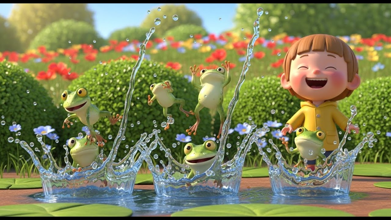 Friday with the Jumping Frogs | Best Nursery Rhymes and Kids Songs ...