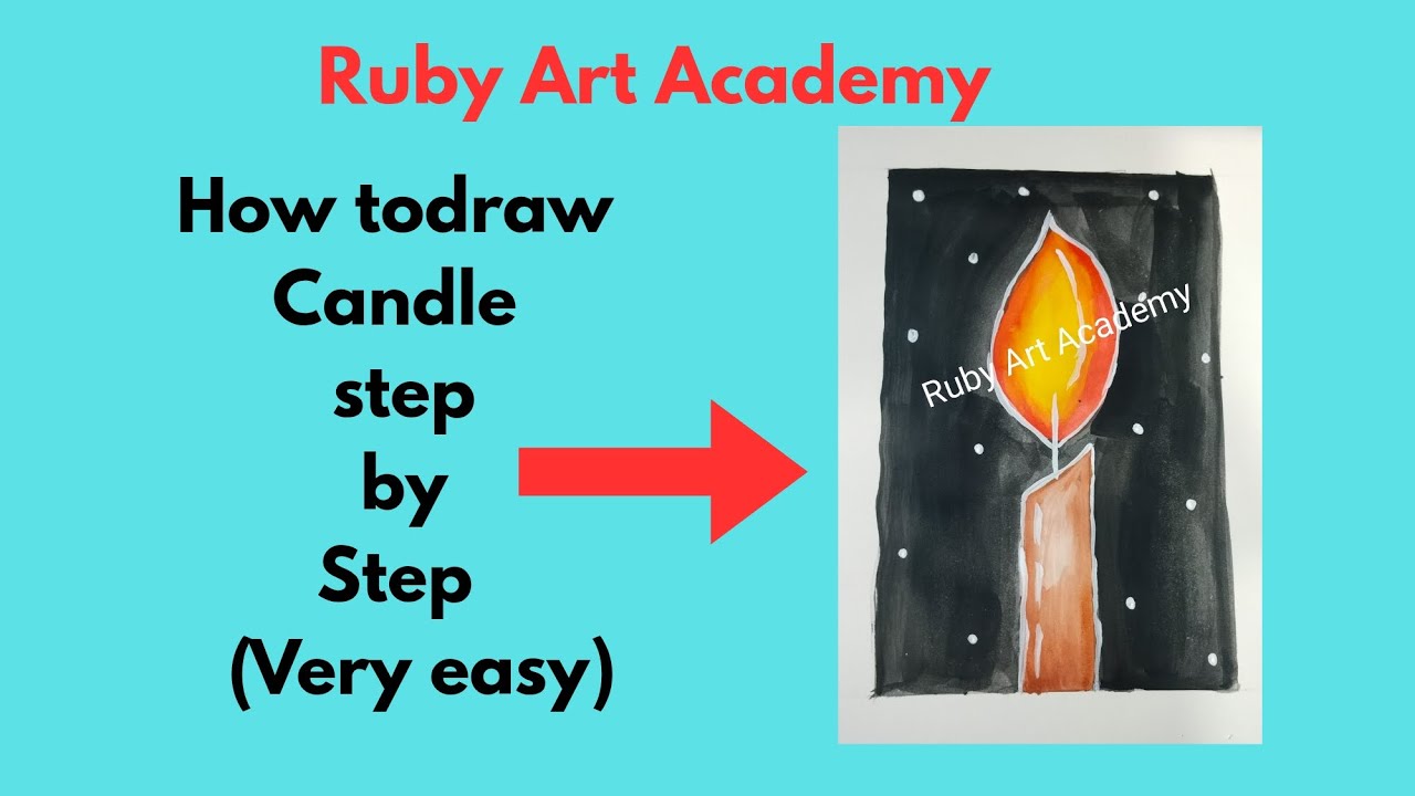 How to draw a Candle #tutorial - YouTube